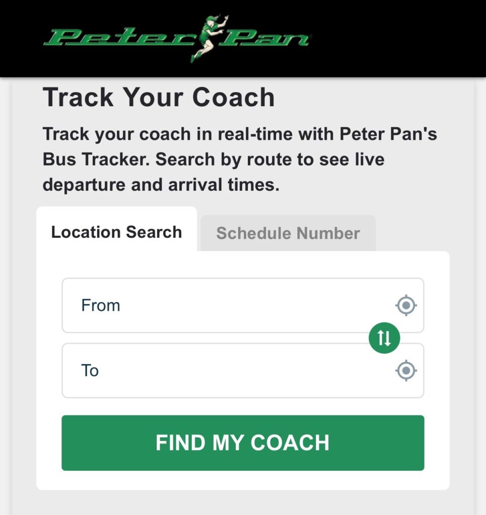 Real-Time Bus Tracker Launches at Peter Pan Bus Lines